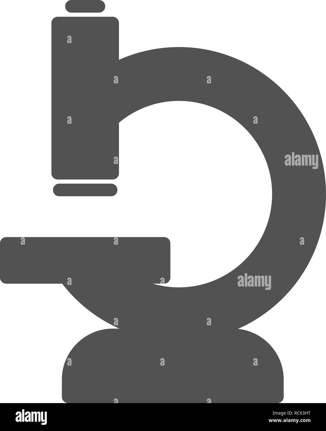 Vector Microscope Icon Stock Vector Image & Art - Alamy