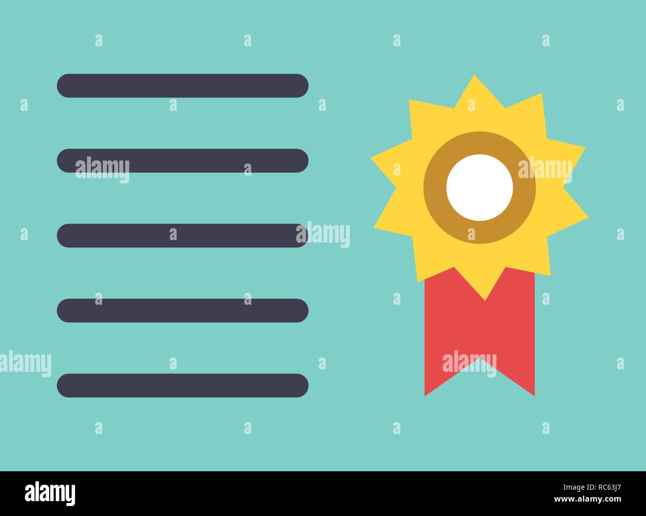 Vector Certificate Vector Icon Stock Vector Image & Art - Alamy
