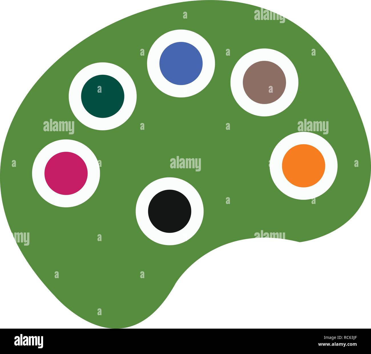 Vector Color Pallete Icon Stock Vector Image & Art - Alamy