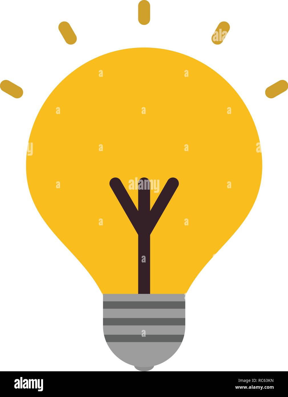 Vector Bulb Icon Stock Vector Image & Art - Alamy