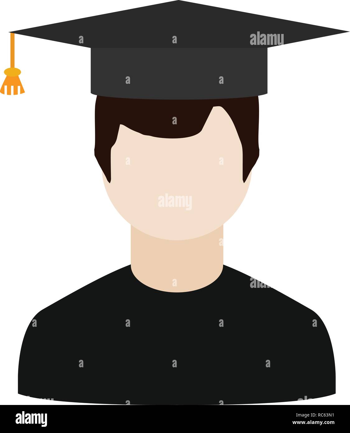 Vector Male Student Icon Stock Vector Image & Art - Alamy