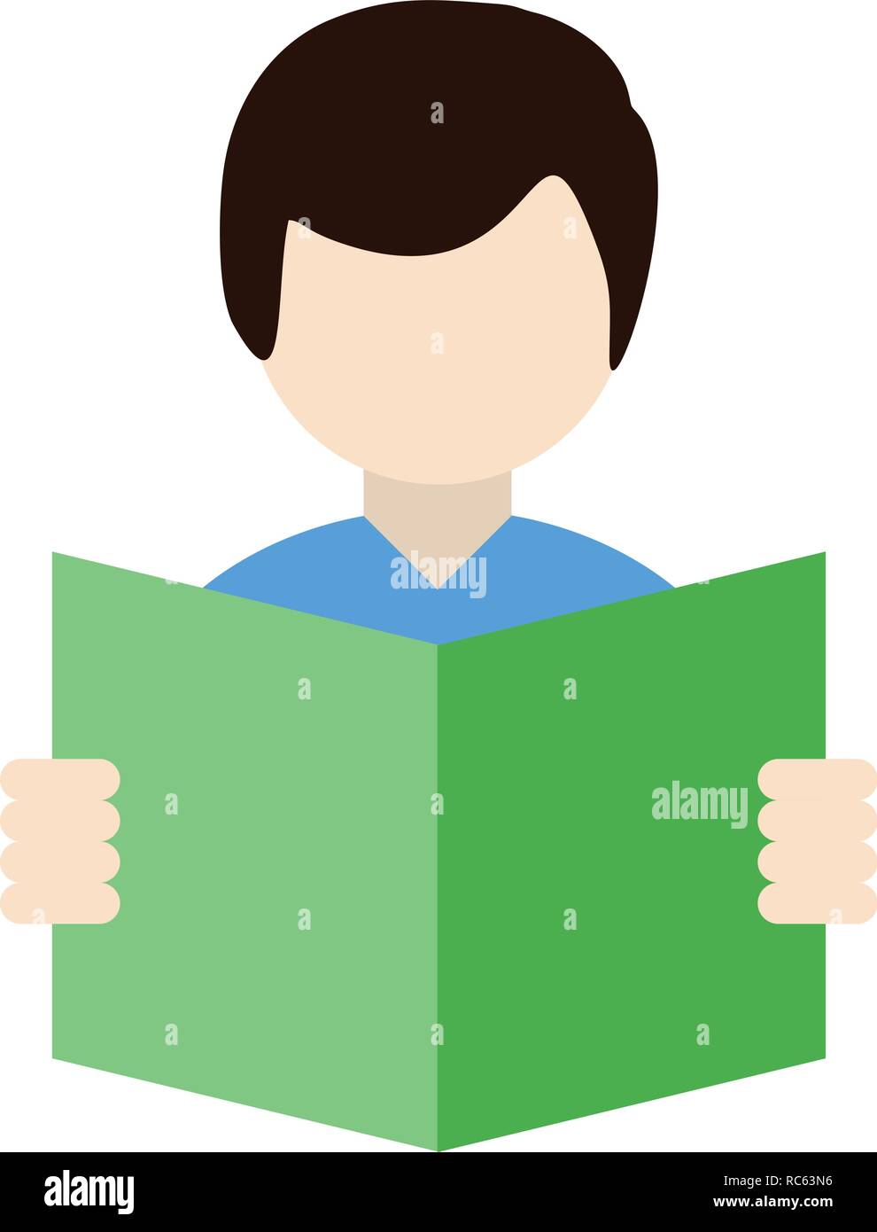Vector Reading Icon Stock Vector Image & Art - Alamy