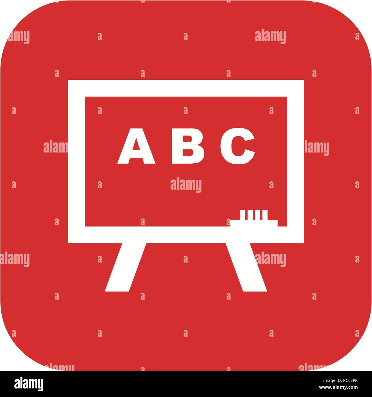 Vector Blackboard Icon Stock Vector Image & Art - Alamy