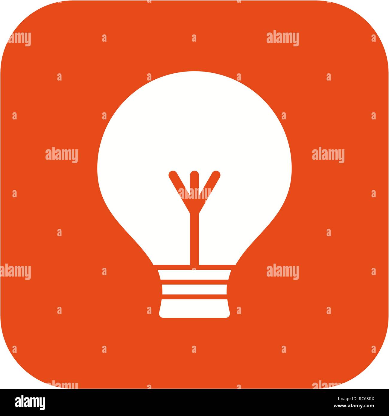 Vector Bulb Icon Stock Vector Image & Art - Alamy