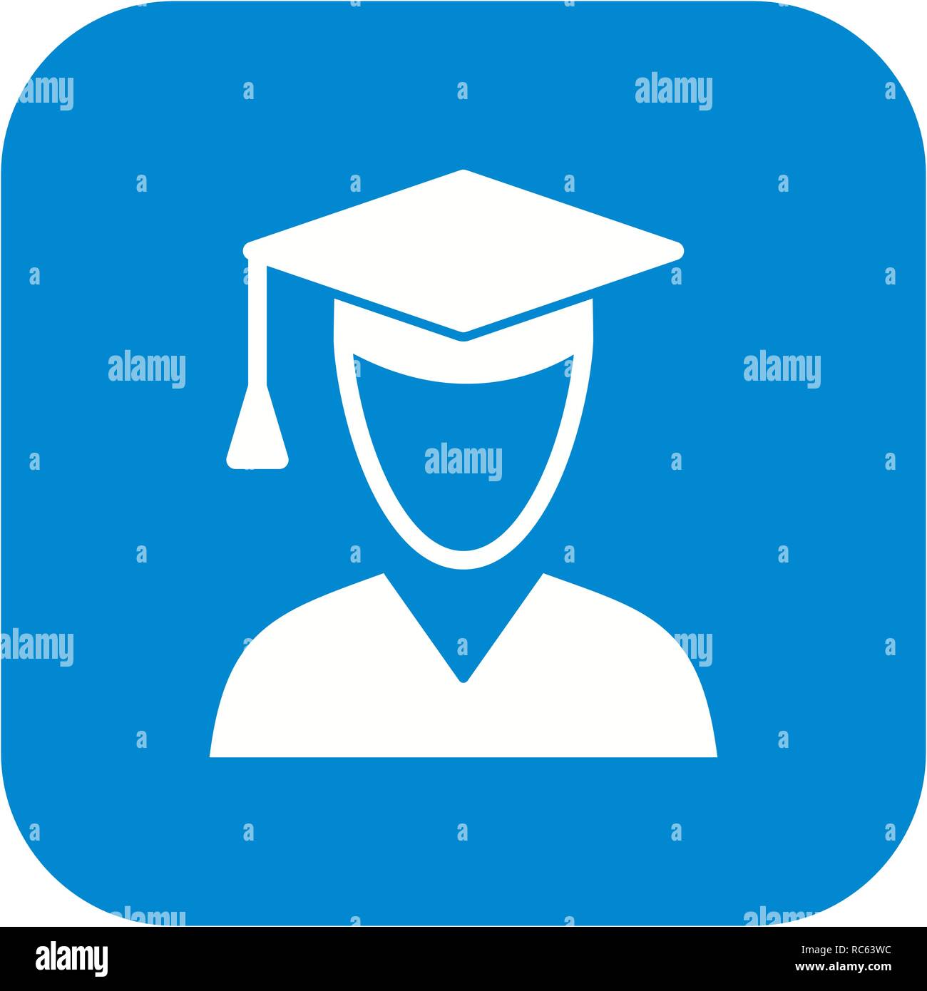 Vector Male Student Icon Stock Vector Image & Art - Alamy