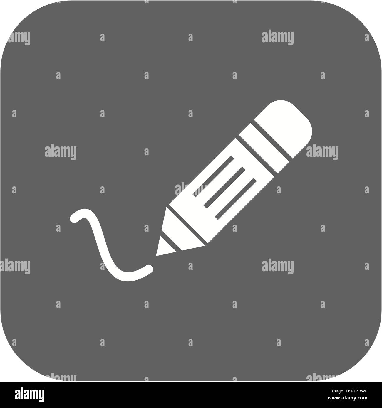 Vector Writing Icon Stock Vector Image & Art - Alamy