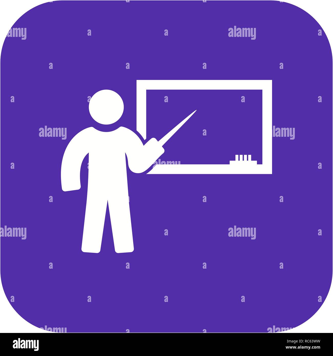 Vector Teaching Icon Stock Vector Image & Art - Alamy