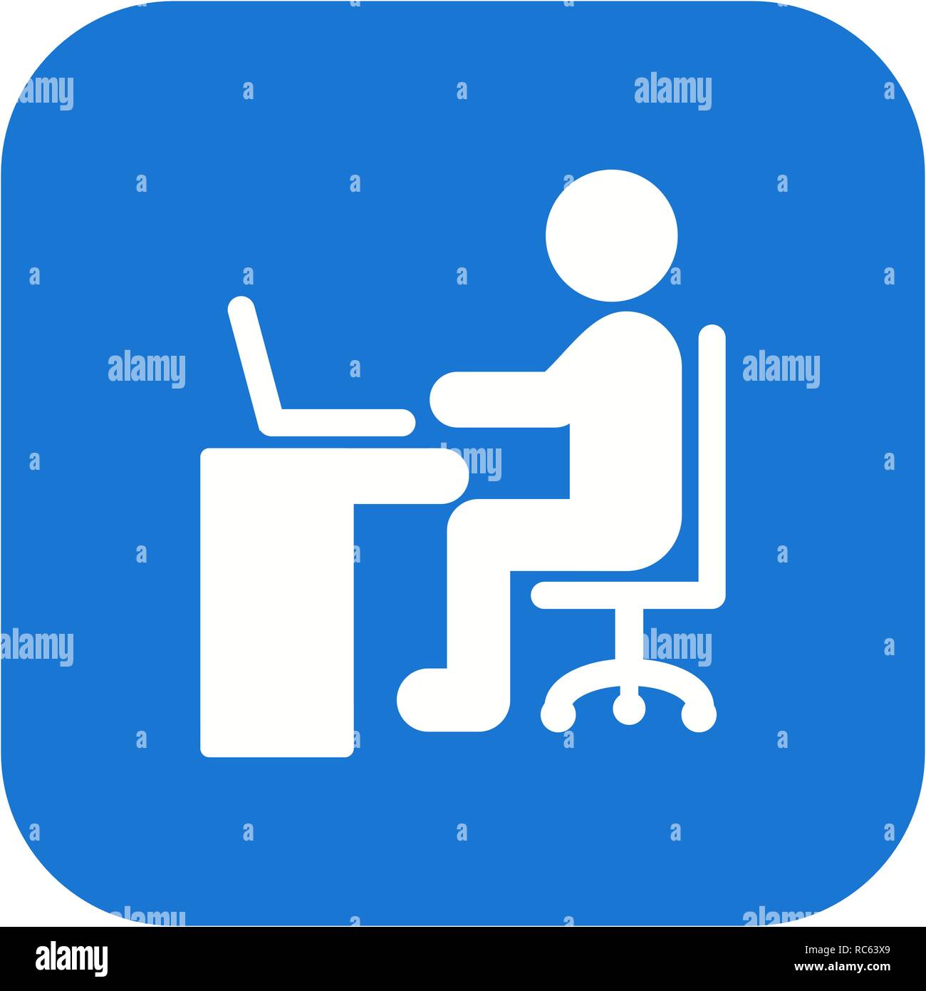 Vector Using Laptop Icon Stock Vector Image & Art - Alamy