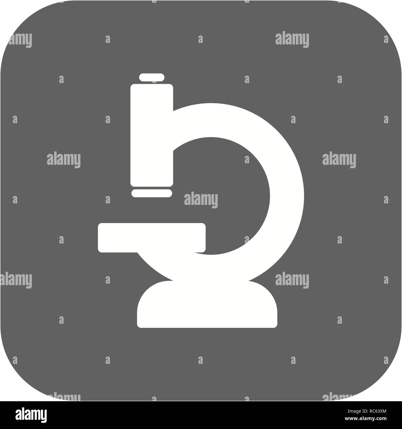 Vector Microscope Icon Stock Vector Image & Art - Alamy