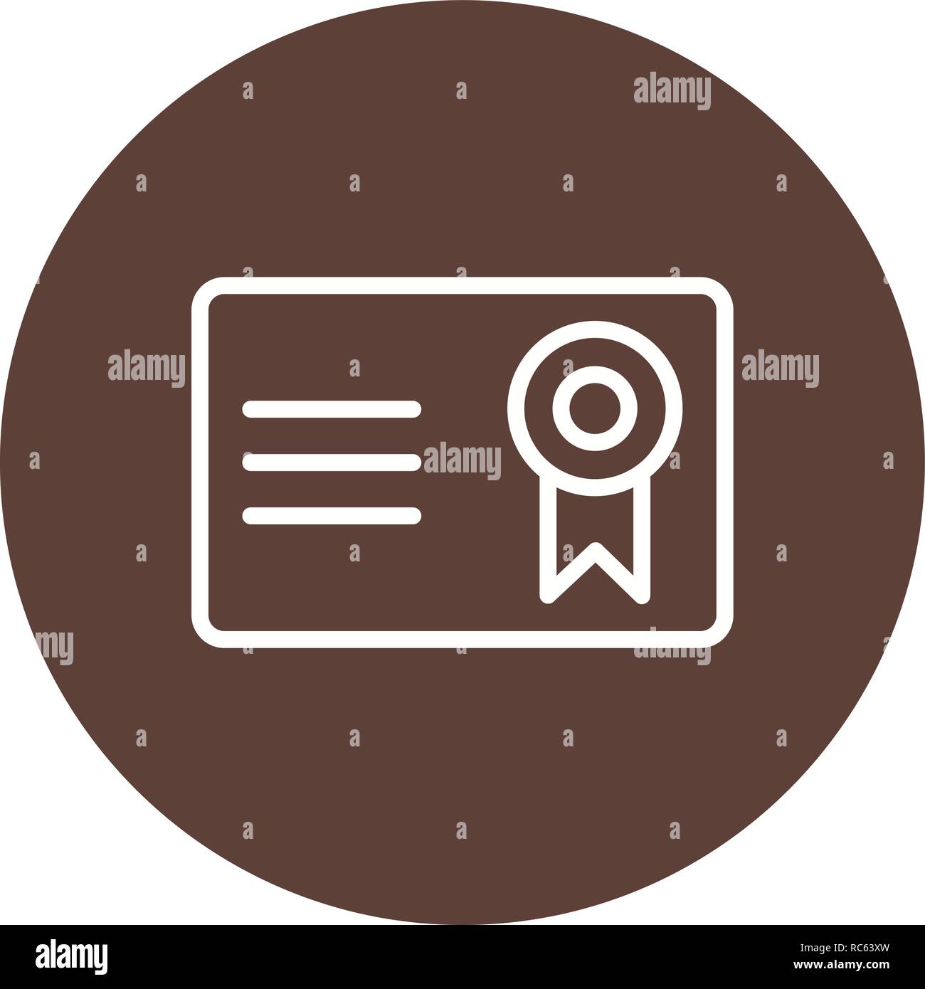 Vector Certificate Vector Icon Stock Vector Image & Art - Alamy