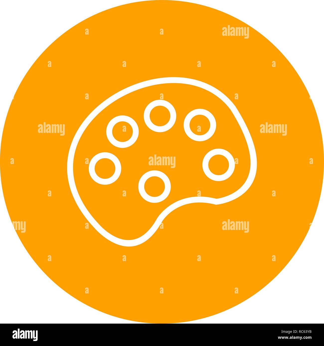 Vector Color Pallete Icon Stock Vector Image & Art - Alamy