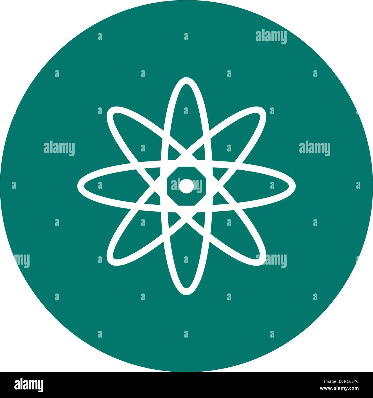 Vector Atom Icon Stock Vector Image & Art - Alamy
