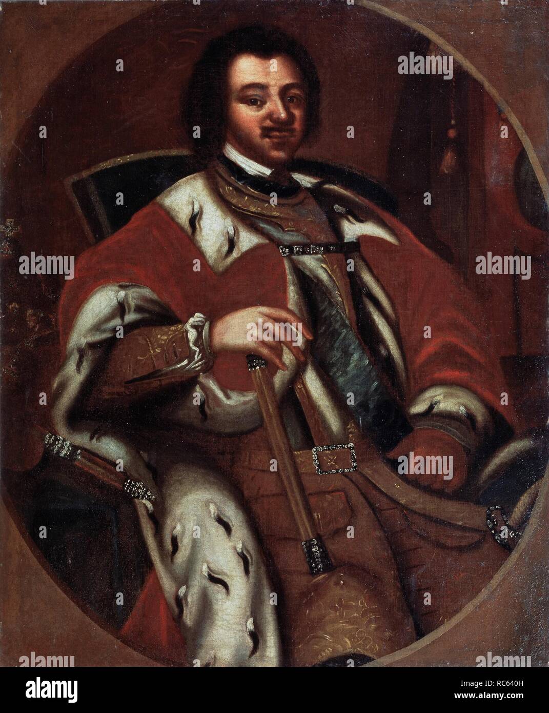 Emperor Peter I enthroned. Museum: State Art Museum, Yaroslavl. Author ...