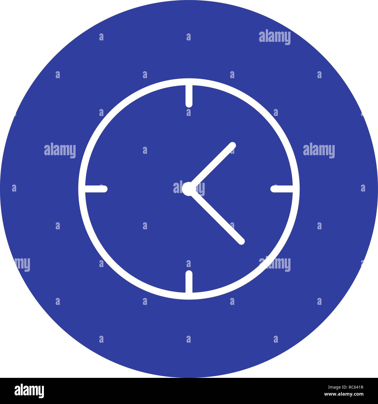 Vector Clock Icon Stock Vector Image & Art - Alamy