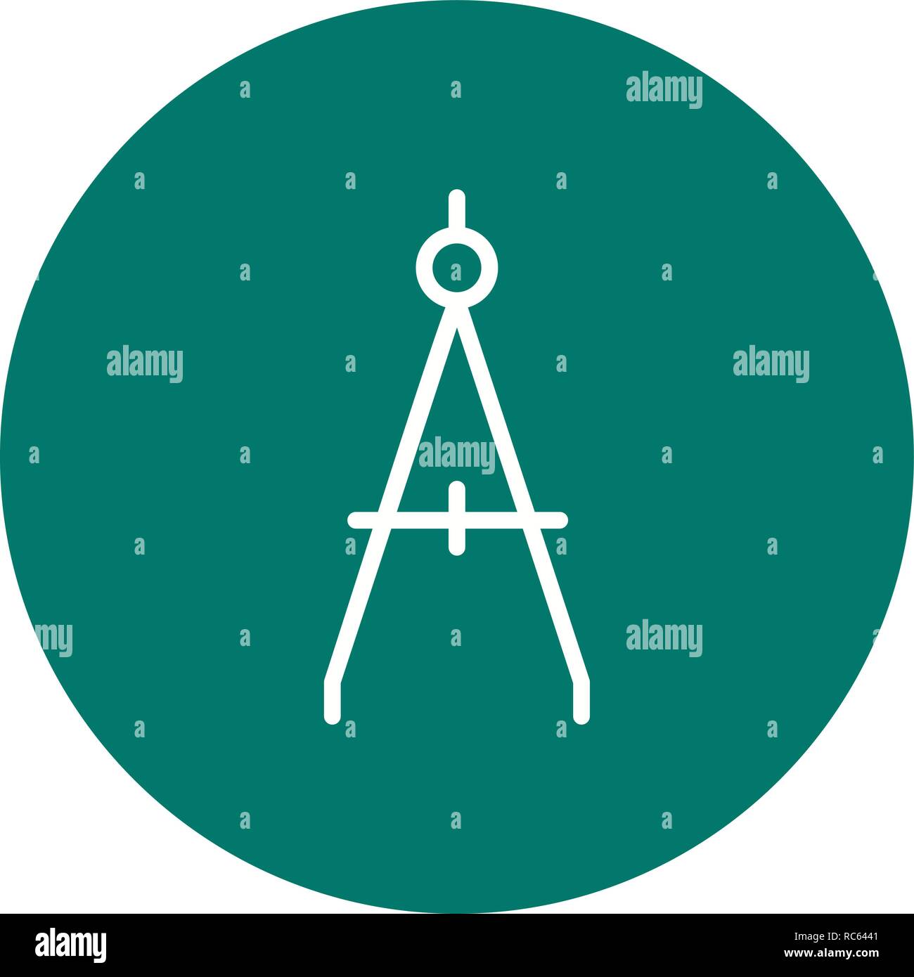 Vector Compass Icon Stock Vector Image & Art - Alamy