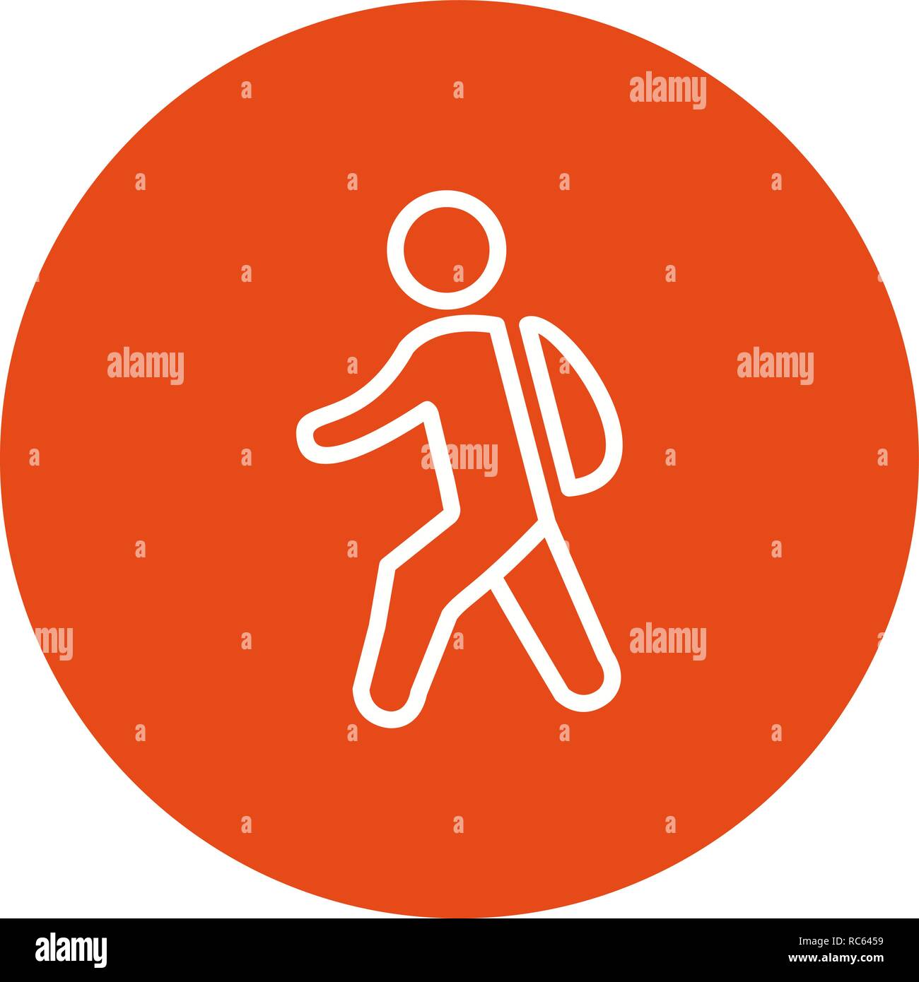 Vector Walking to School Icon Stock Vector Image & Art - Alamy