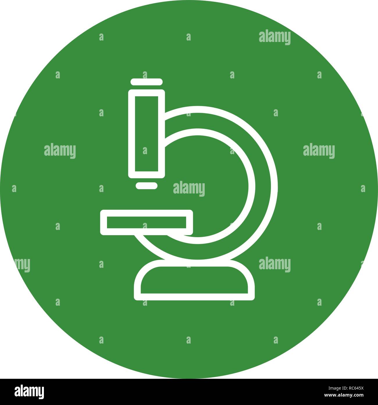 Vector Microscope Icon Stock Vector Image & Art - Alamy