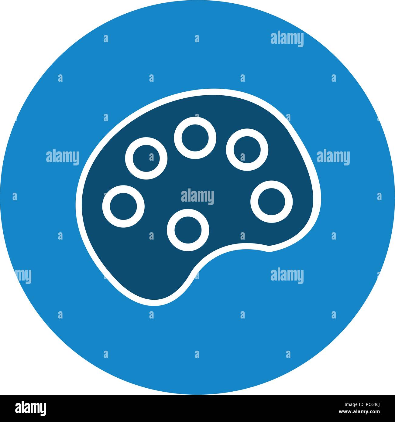 Vector Color Pallete Icon Stock Vector Image & Art - Alamy