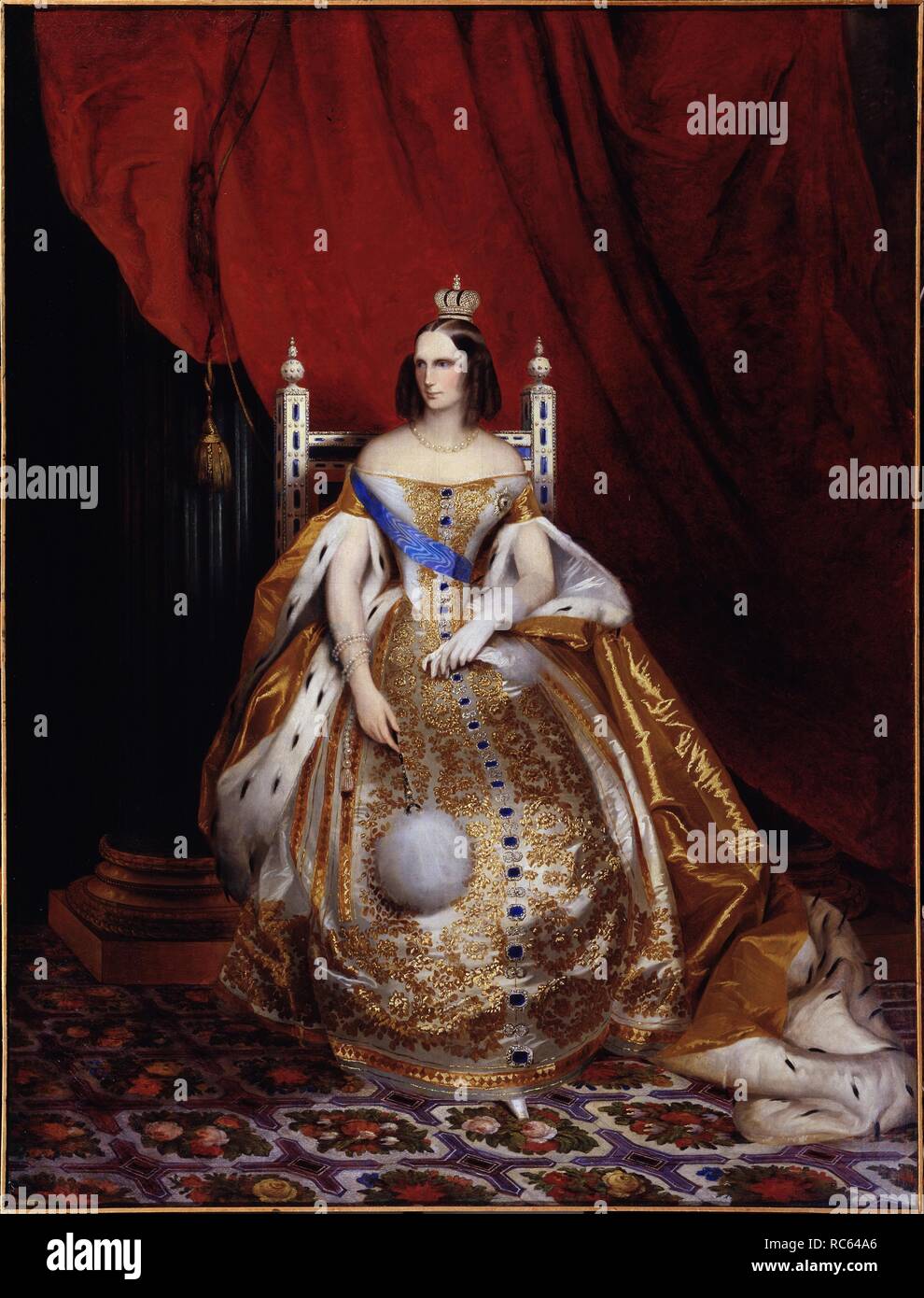 Portrait of Empress Alexandra Fyodorovna (Charlotte of Prussia ...