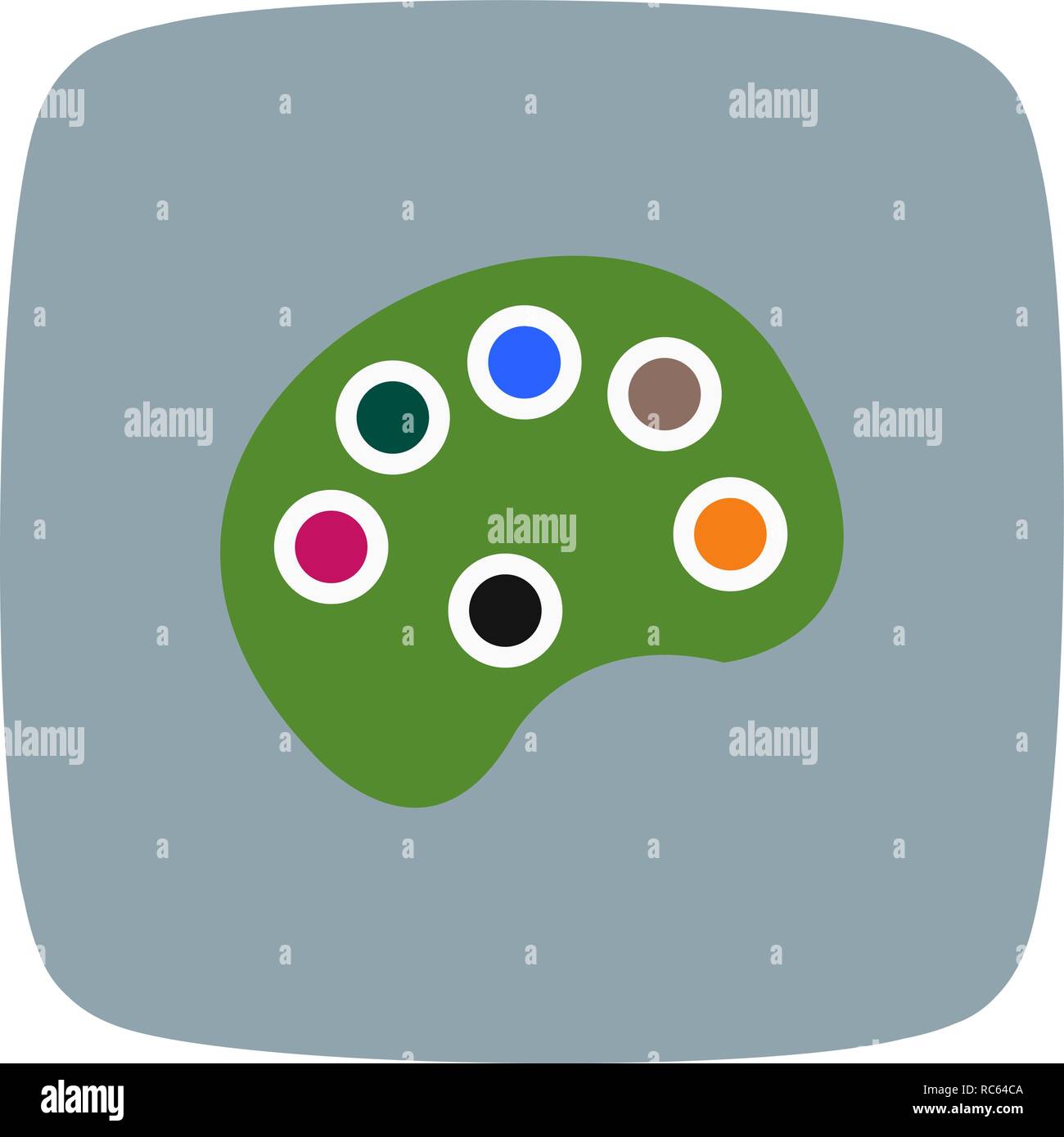 Vector Color Pallete Icon Stock Vector Image & Art - Alamy