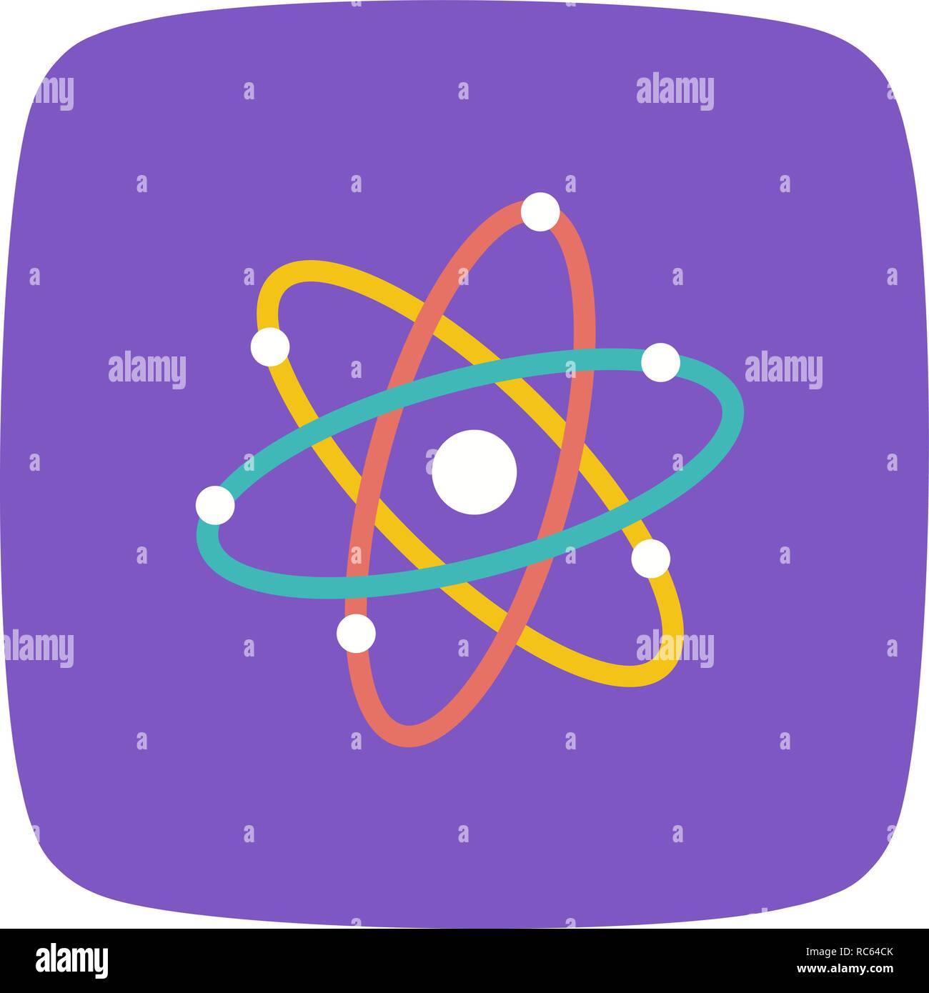 Vector Atom Icon Stock Vector Image & Art - Alamy