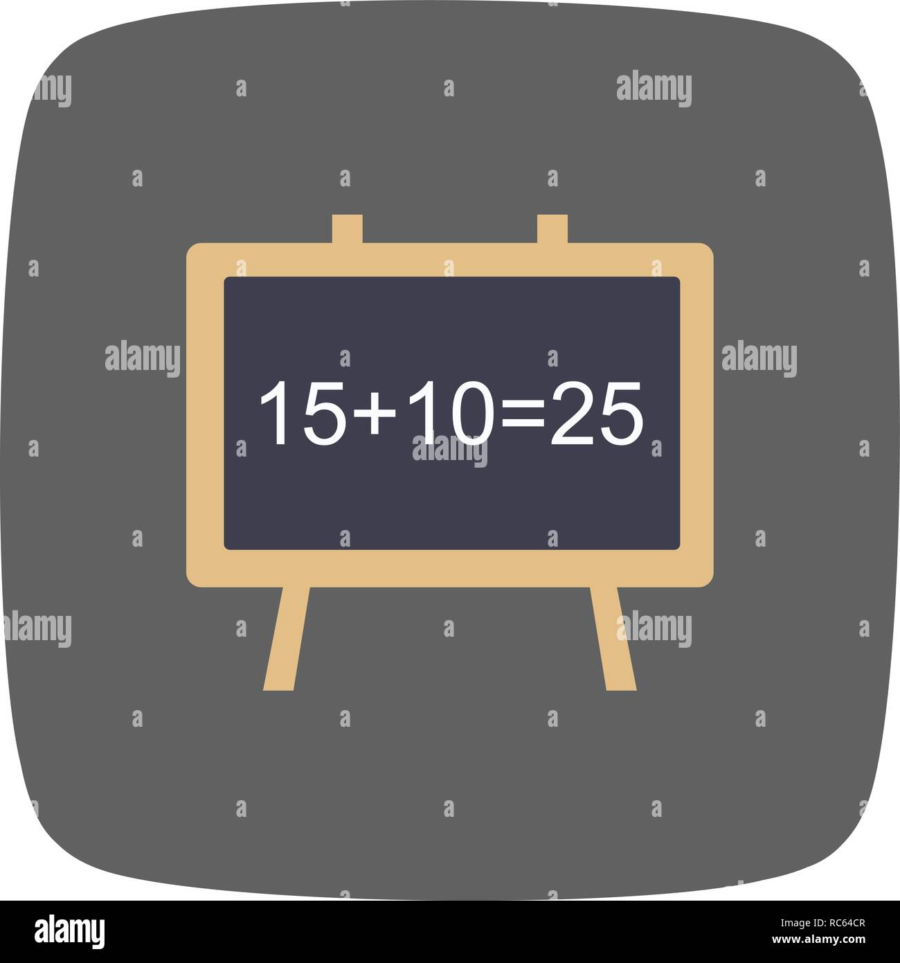 Vector Blackboard Icon Stock Vector Image & Art - Alamy