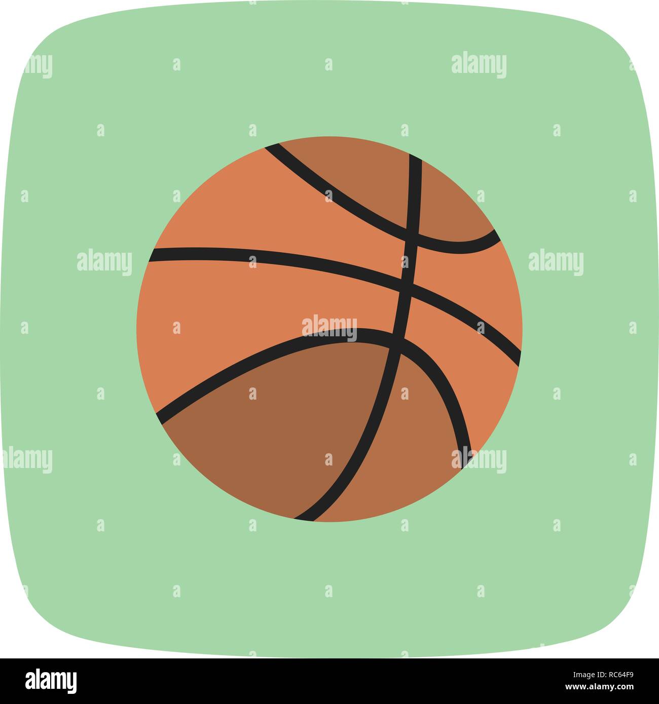 Vector Basket Ball Icon Stock Vector Image & Art - Alamy