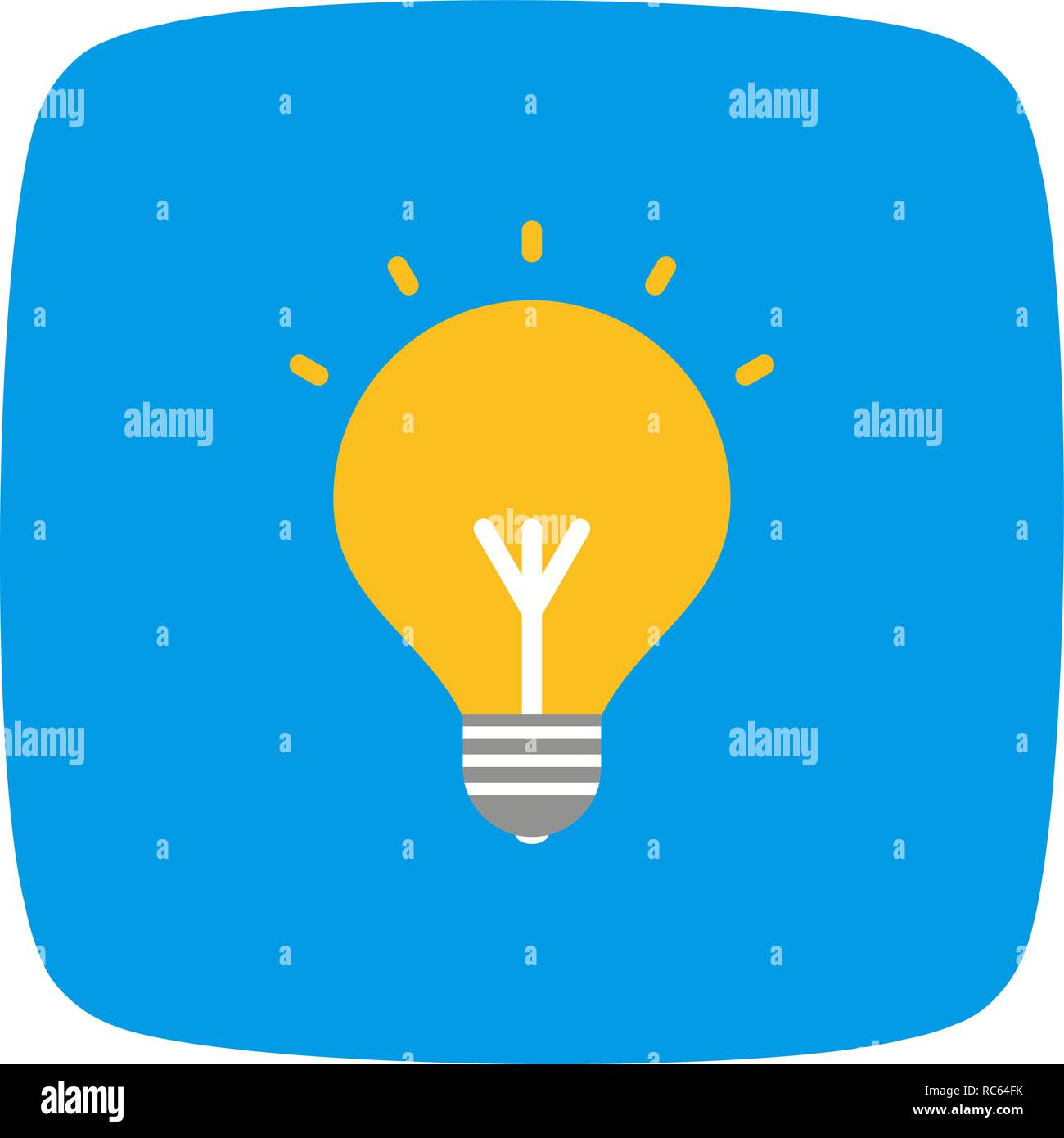 Vector Bulb Icon Stock Vector Image & Art - Alamy