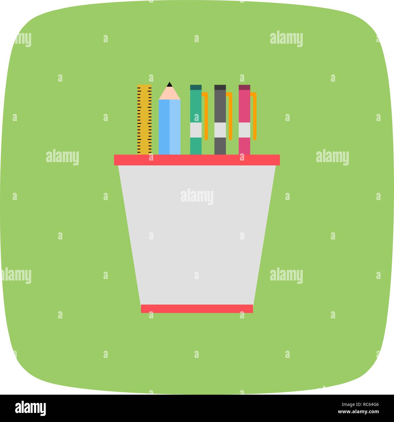 Vector Stationery Icon Stock Vector Image & Art - Alamy