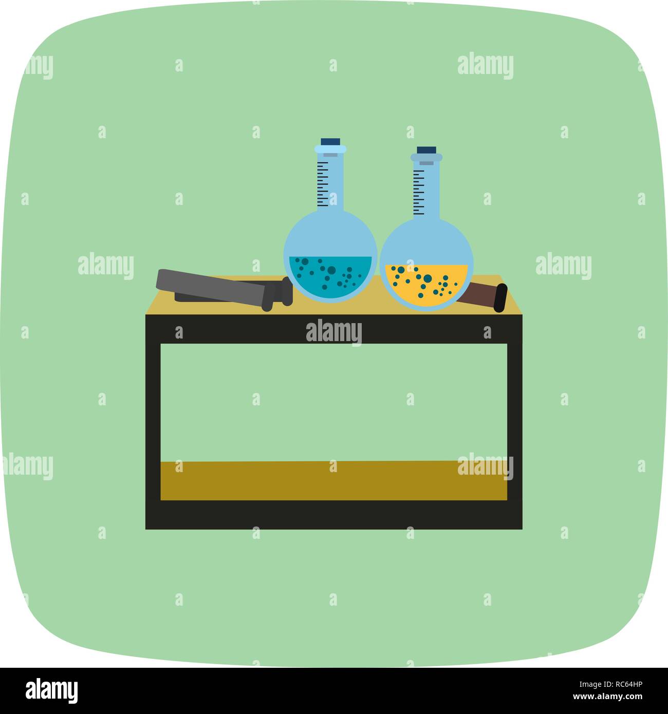 Vector Chemistry Set Icon Stock Vector Image & Art - Alamy