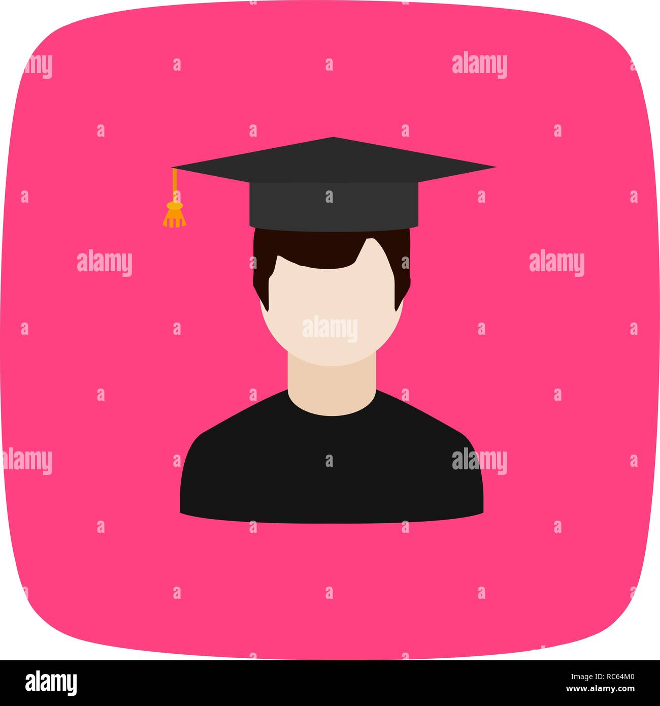 Vector Male Student Icon Stock Vector Image & Art - Alamy