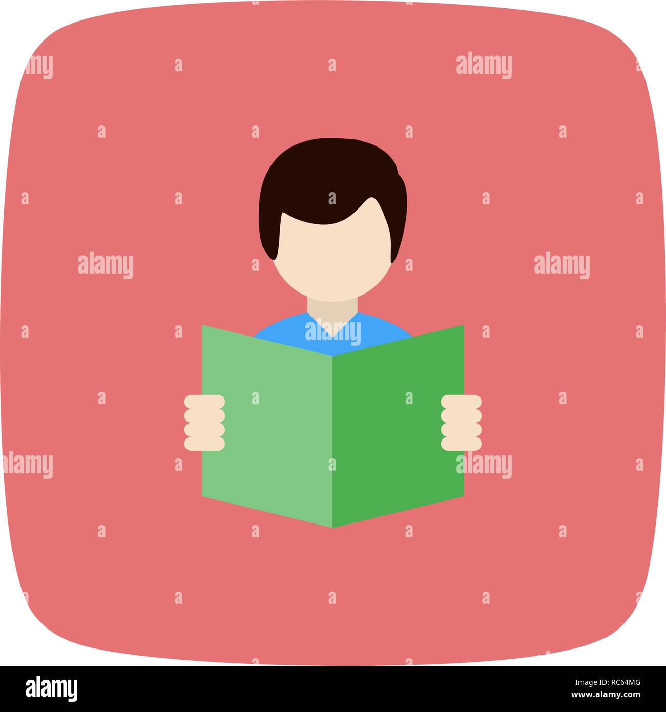 Vector Reading Icon Stock Vector Image & Art - Alamy