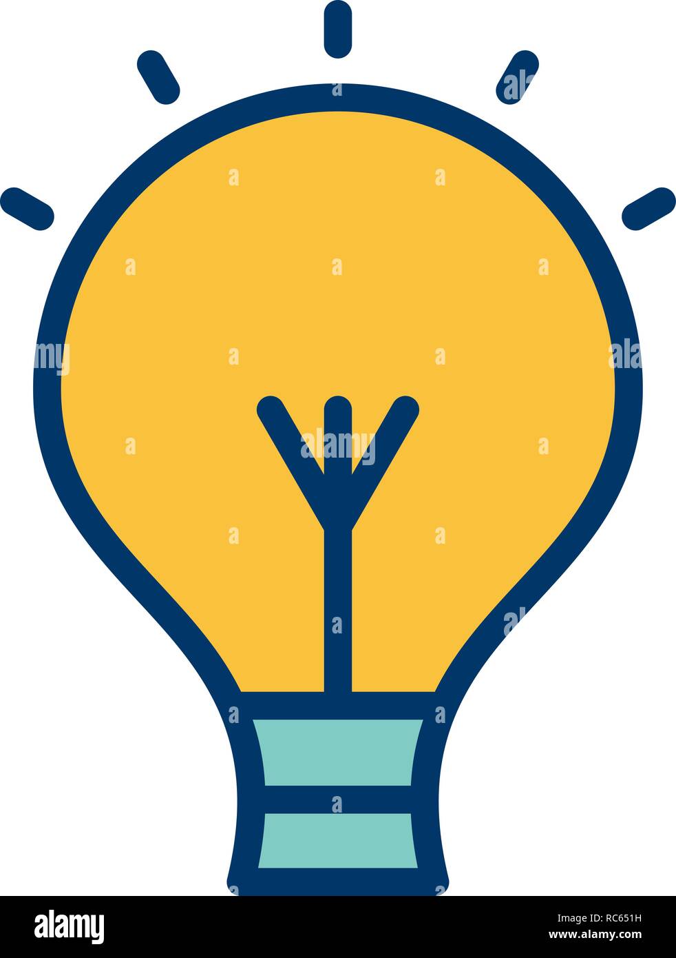 Vector Bulb Icon Stock Vector Image & Art - Alamy