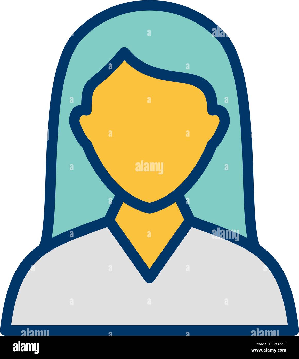 Vector Female Student Icon Stock Vector Image & Art - Alamy
