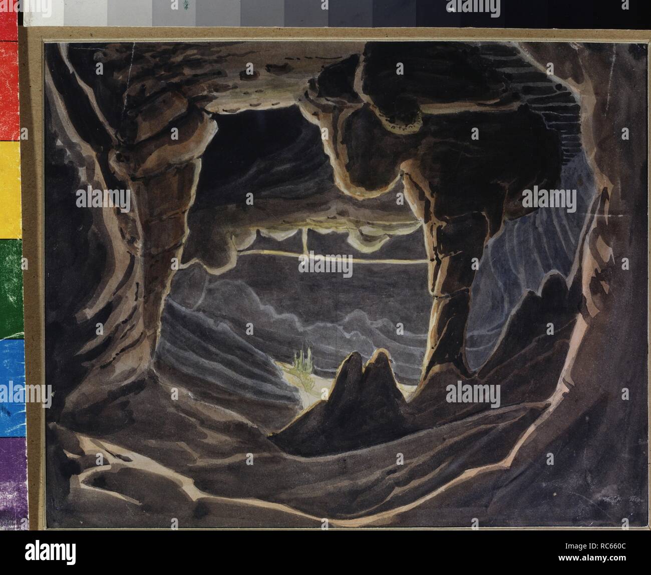 Stage design for the opera Ruslan and Lyudmila by M. Glinka. Museum ...