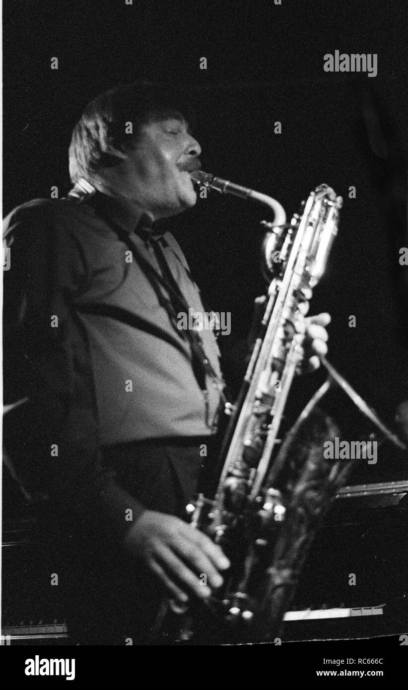 John Surman, Ronnie Scott's, Soho, London, April 1989. Creator: Brian O ...