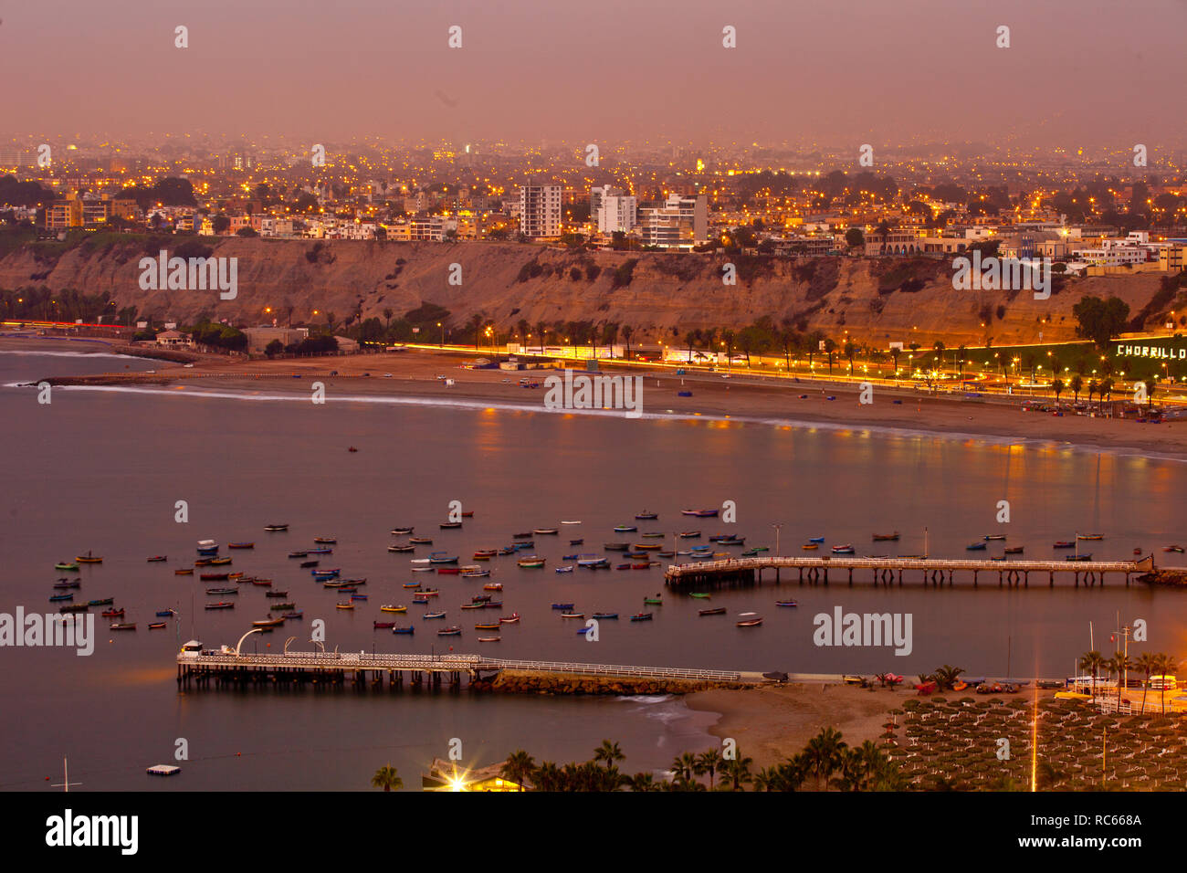Lima at night hi-res stock photography and images - Alamy