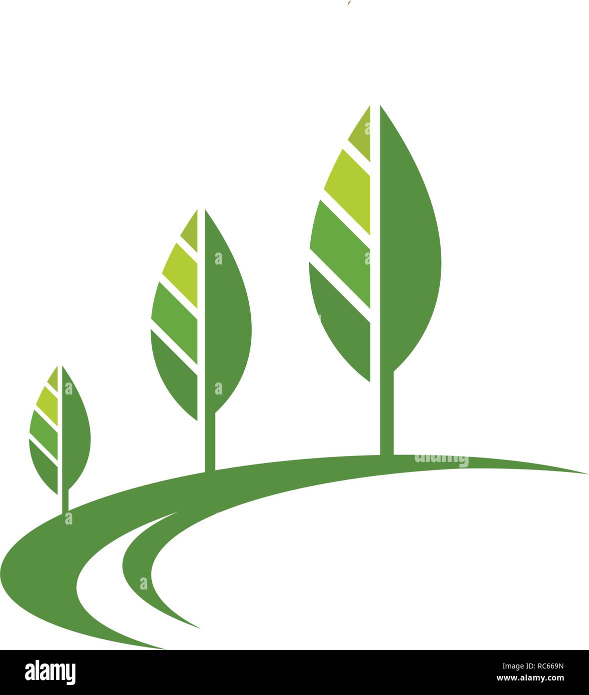 Logos of green Tree leaf ecology nature element vector Stock Vector ...