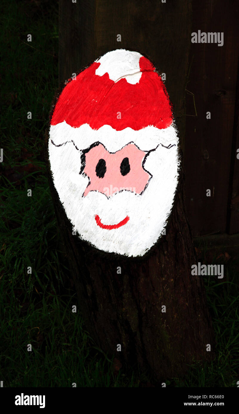 Father christmas with beard face hi-res stock photography and images ...