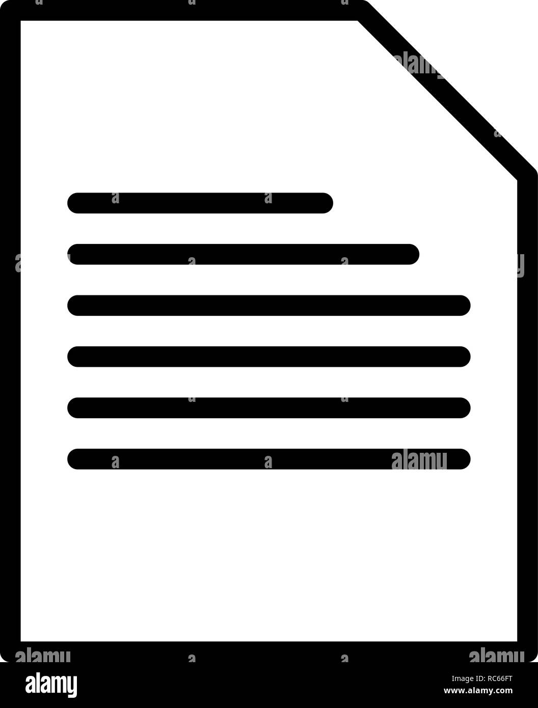 Vector Document Icon Stock Vector Image & Art - Alamy