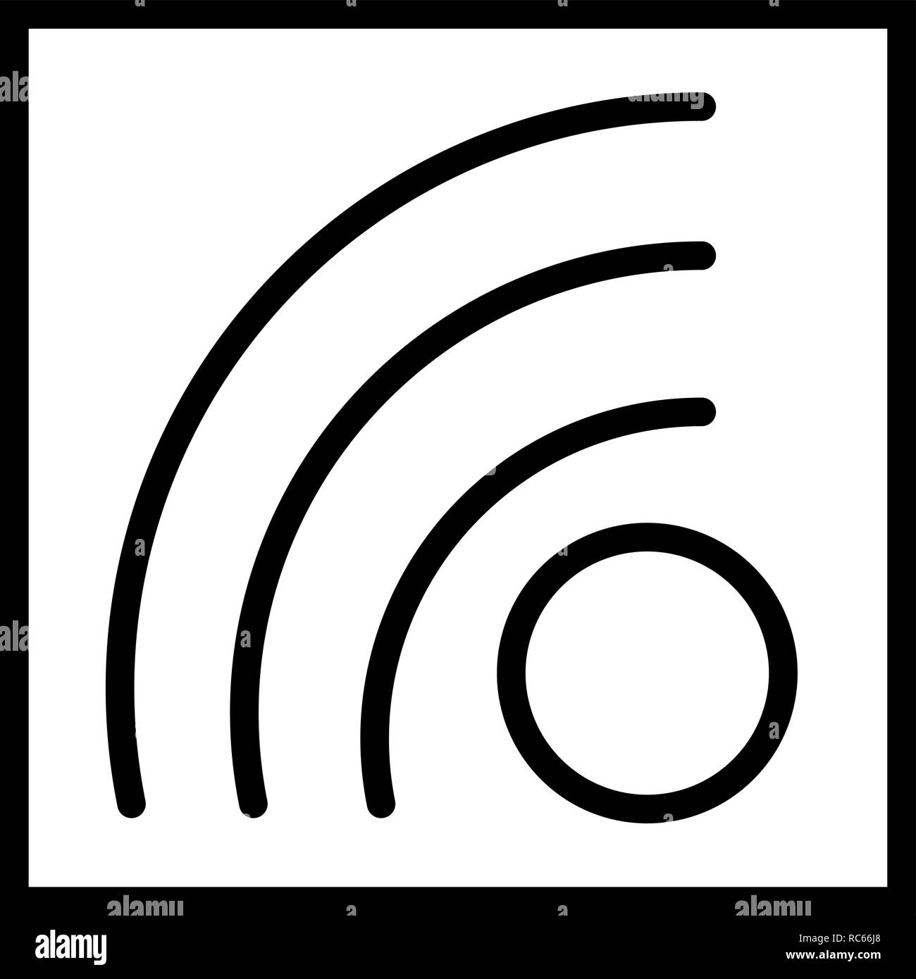 Vector RSS Feed Icon Stock Vector Image & Art - Alamy