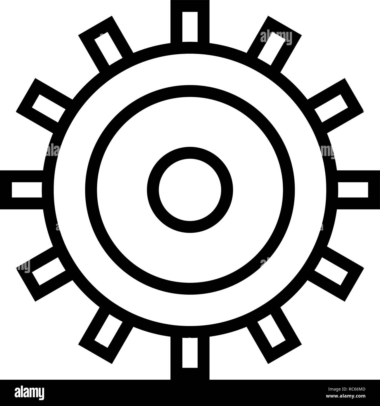 Vector Settings Icon Stock Vector Image & Art - Alamy