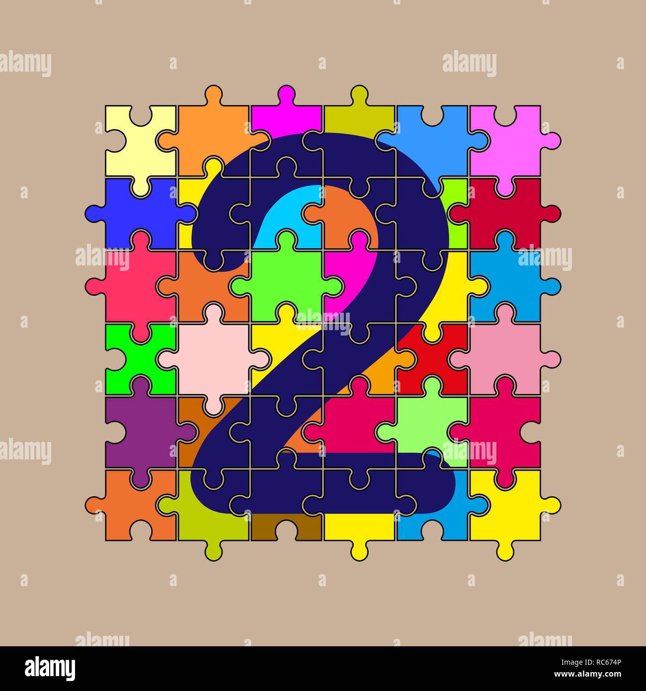 Number puzzles hi-res stock photography and images - Alamy