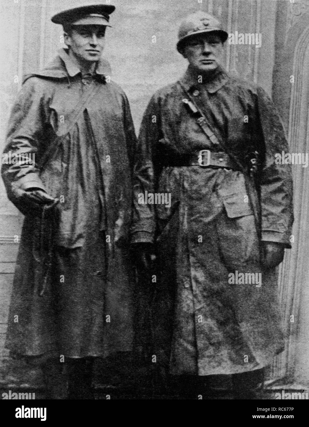 Winston Churchill commanding the 6th Royal Scots Fusiliers, March 1916 ...