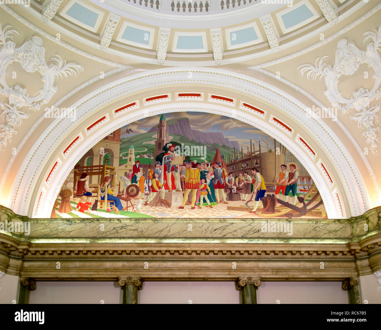 Interior of Belfast City Hall Stock Photo - Alamy