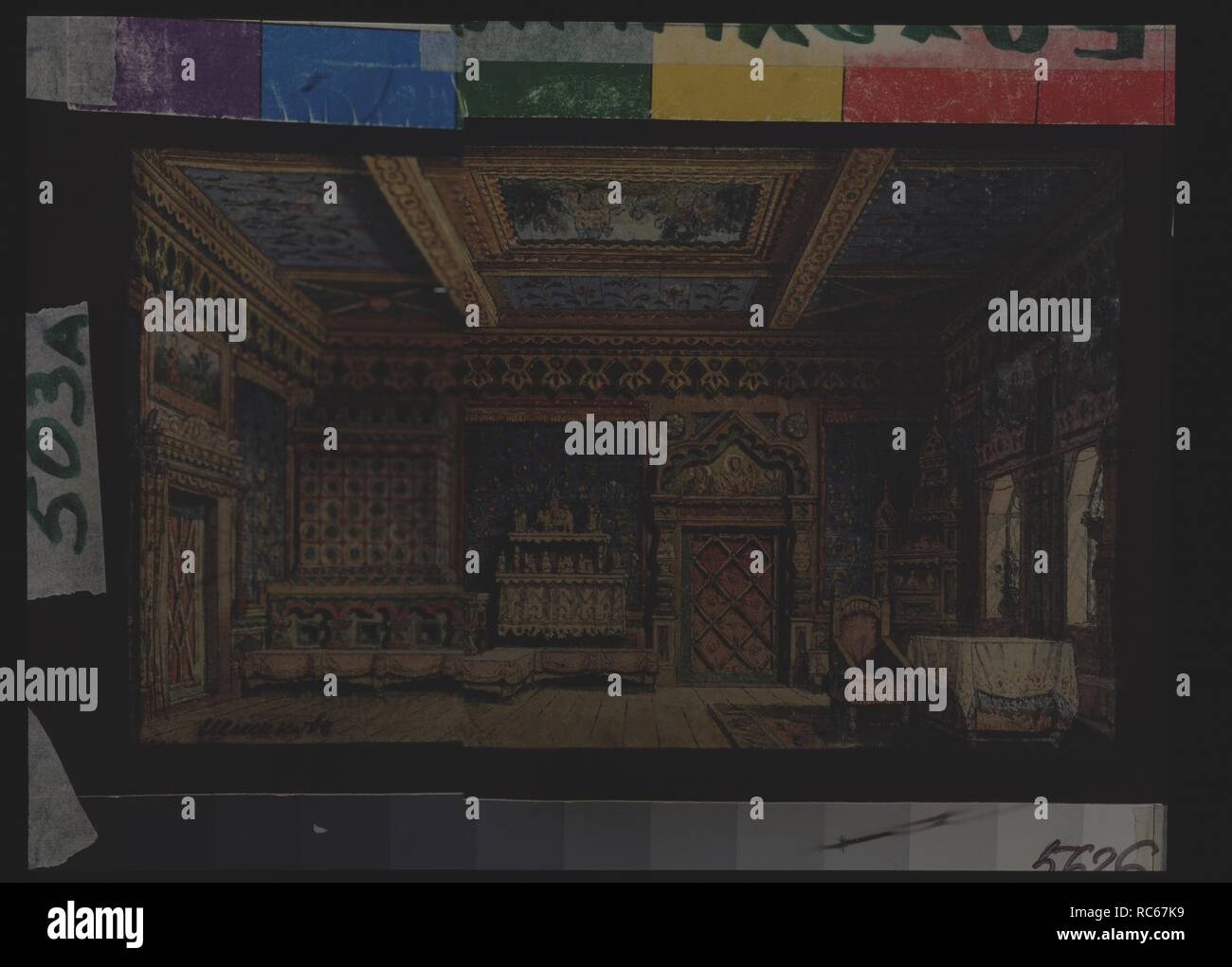 Stage design for the theatre play Death of Ivan the Terrible by A ...