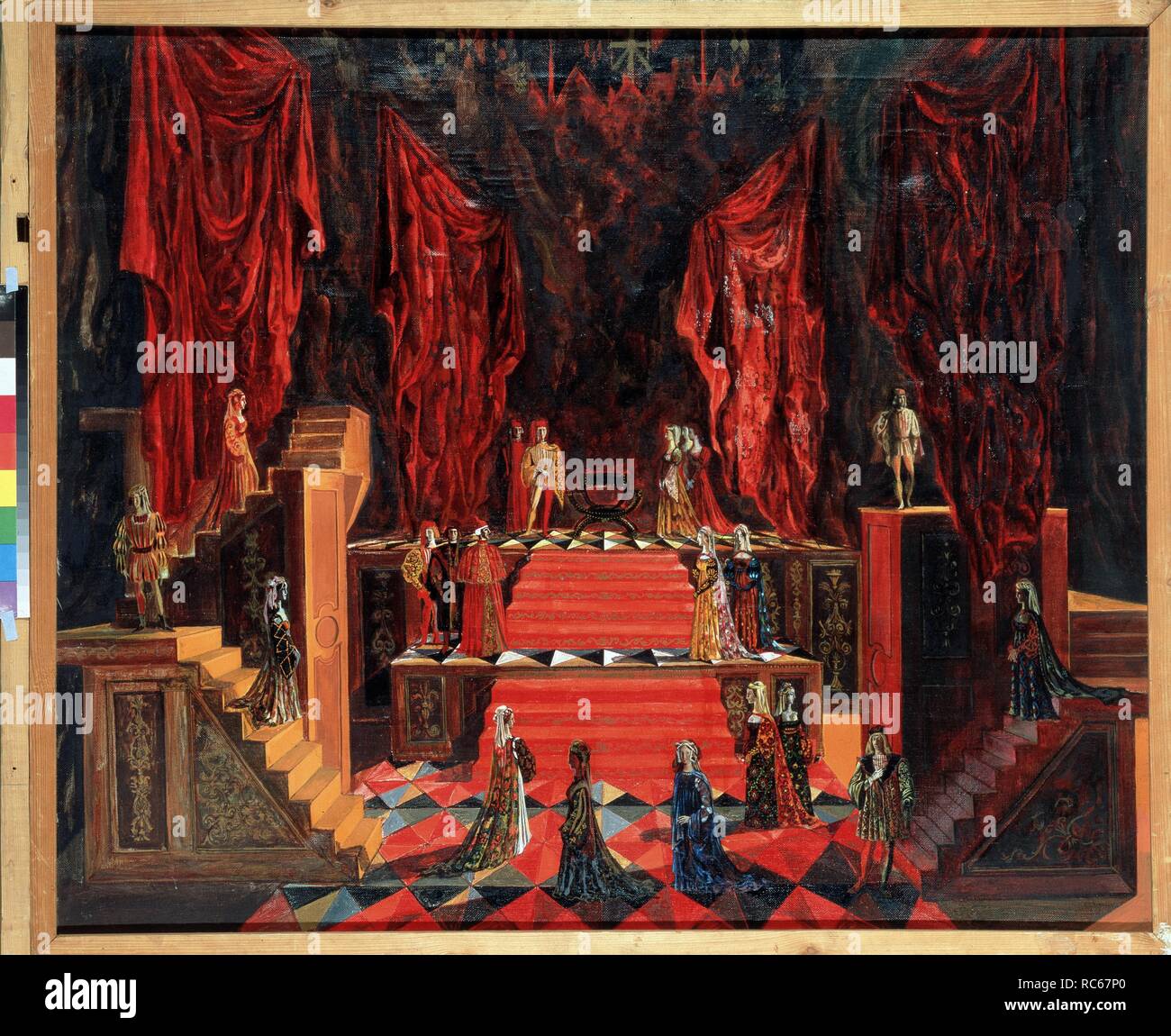 Still life with a landscape. Museum: State Central A. Bakhrushin ...