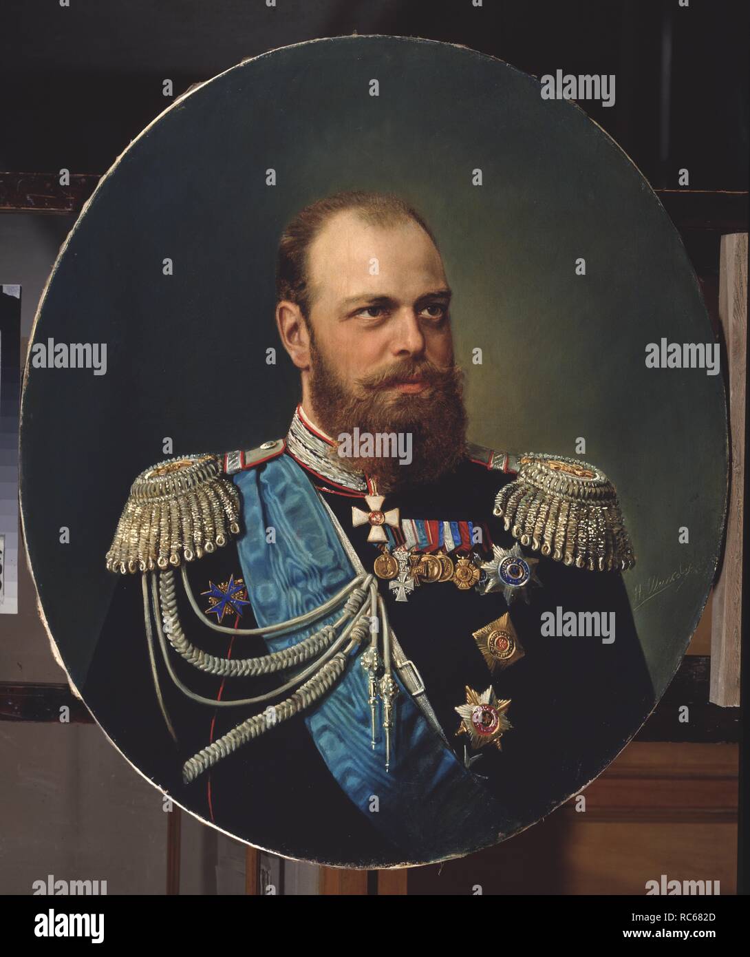 Portrait of the Emperor Alexander III (1845-1894). Museum: State ...