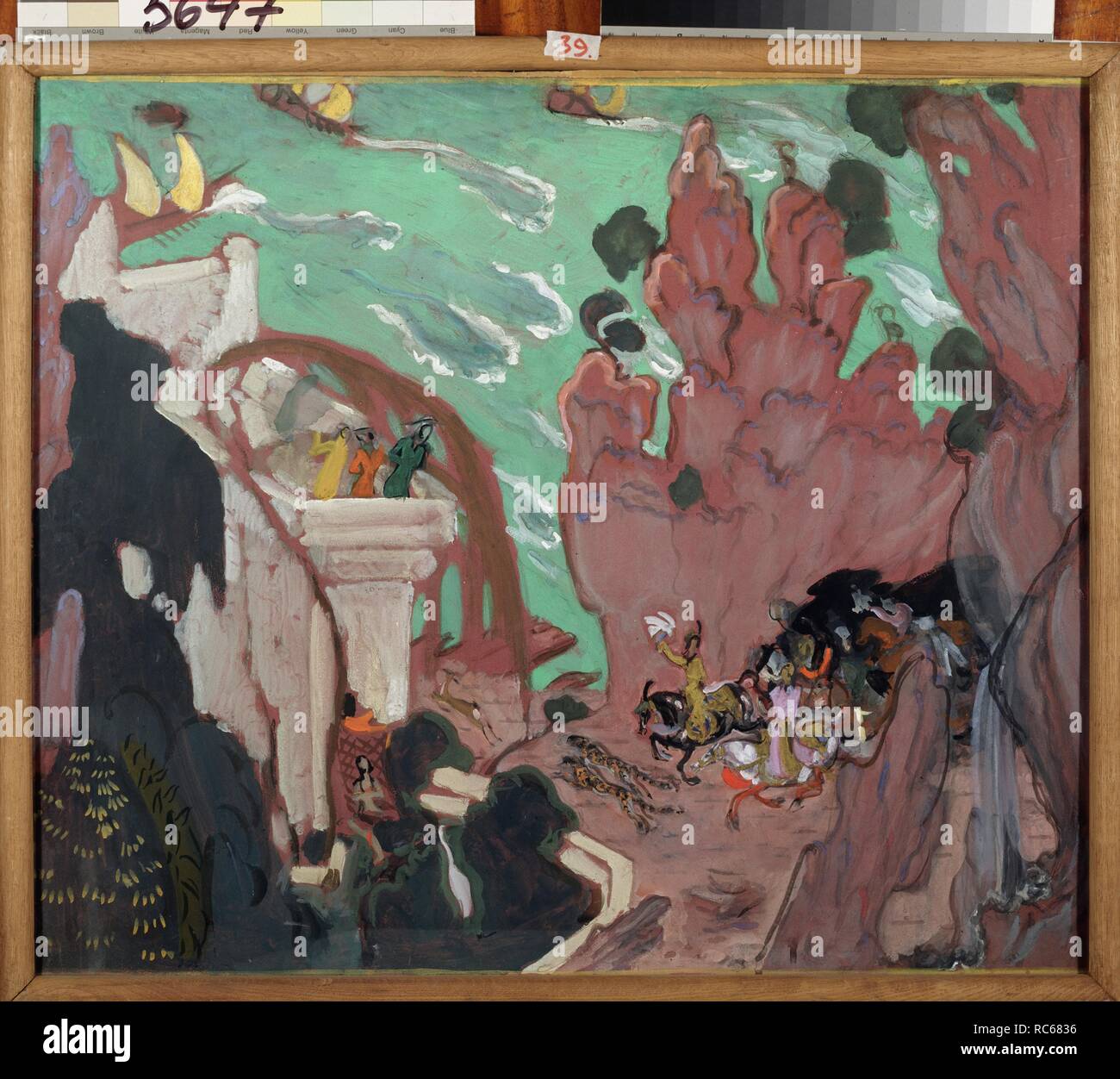 Curtain design for the ballet Sheherezade by N. Rimsky-Korsakov. Museum ...