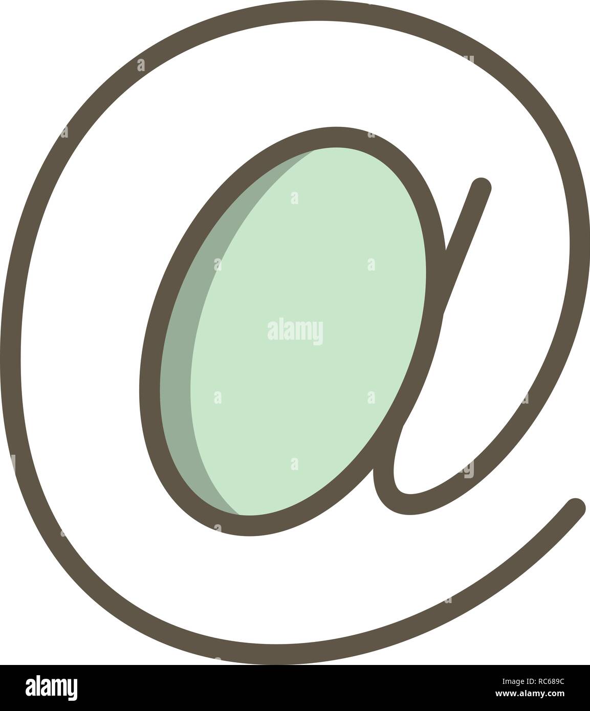 Vector Email Address Icon Stock Vector Image & Art - Alamy